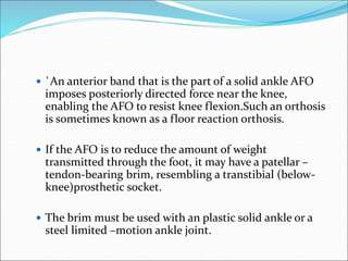 AFO PPT(Ankle foot orthosis, physiotherapy.ppt