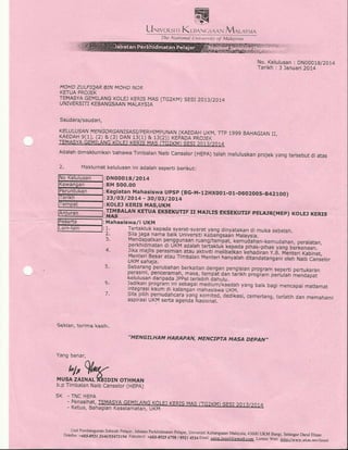 surat kelulusan program | PDF