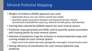 Mineral Potential Mapping for Pre-Competitive Data Delivery in NSW Zone ...