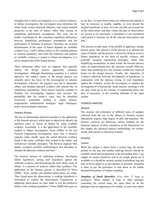 A forensic view to structural failure analysis article | PDF