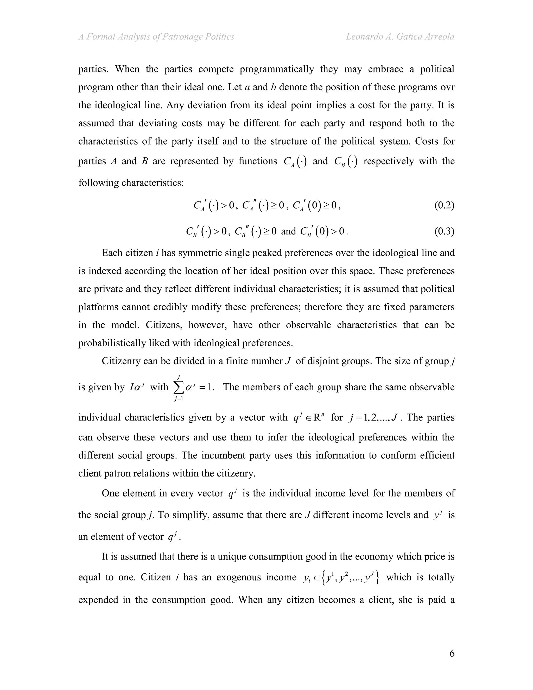A formal analisys of patronage politics | PDF