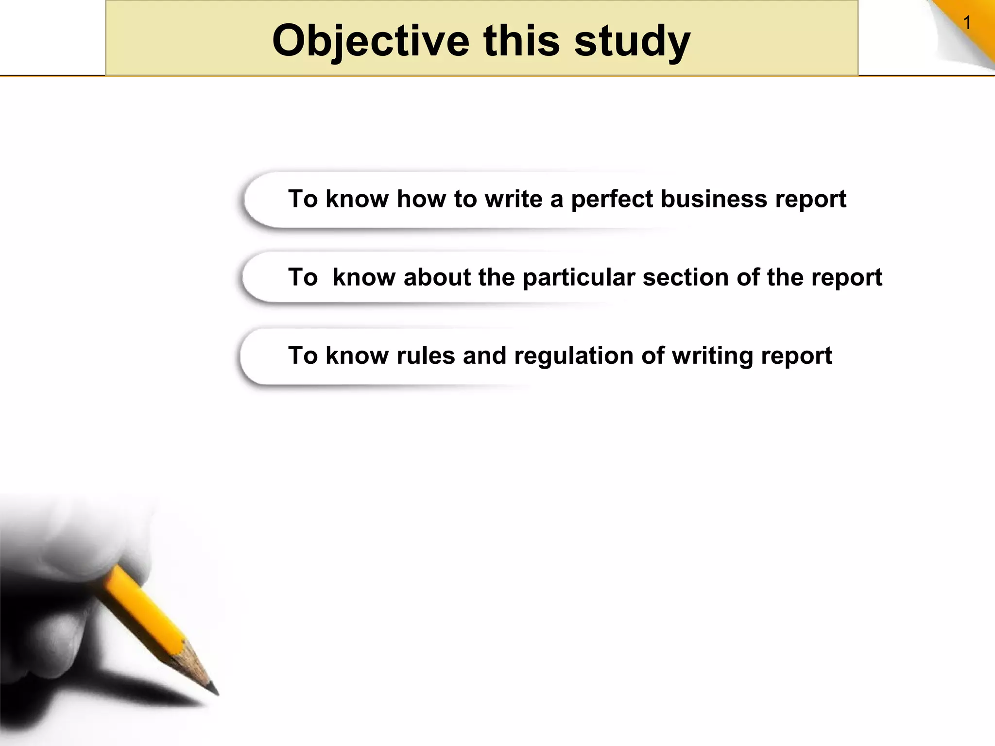 A formal business report | PPT