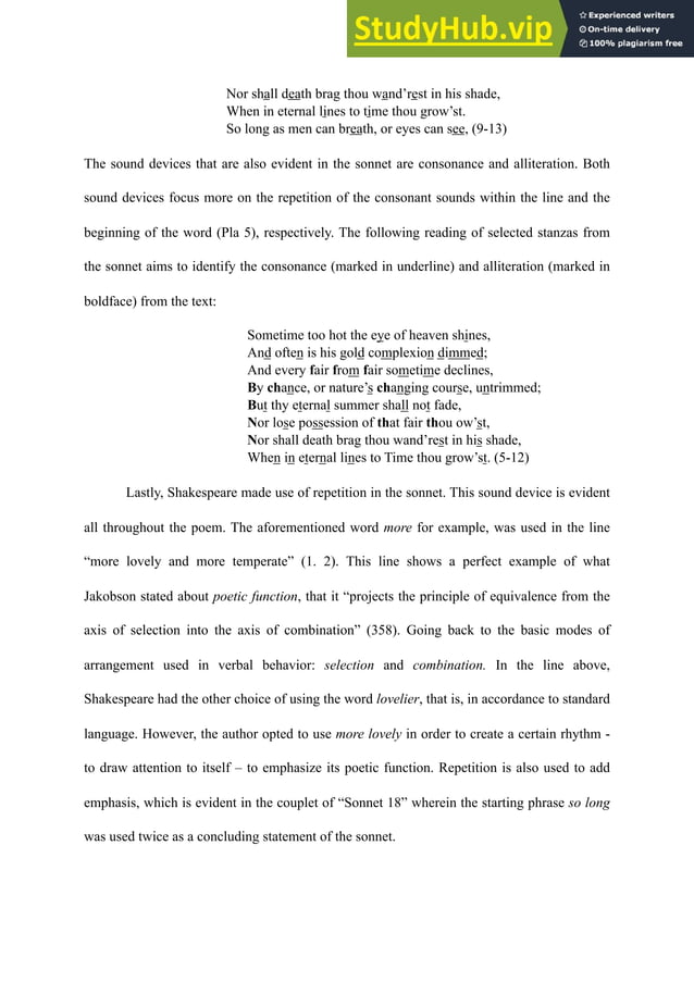 A Formalist Analysis on Shakespeare s Sonnet.pdf