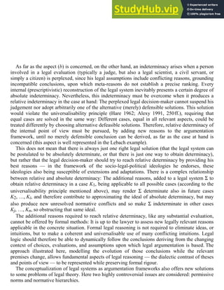 A Formal Model Of Legal Argumentation | PDF