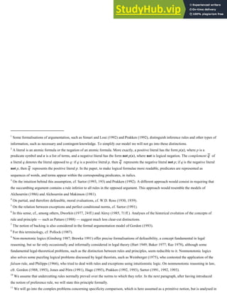 A Formal Model Of Legal Argumentation | PDF