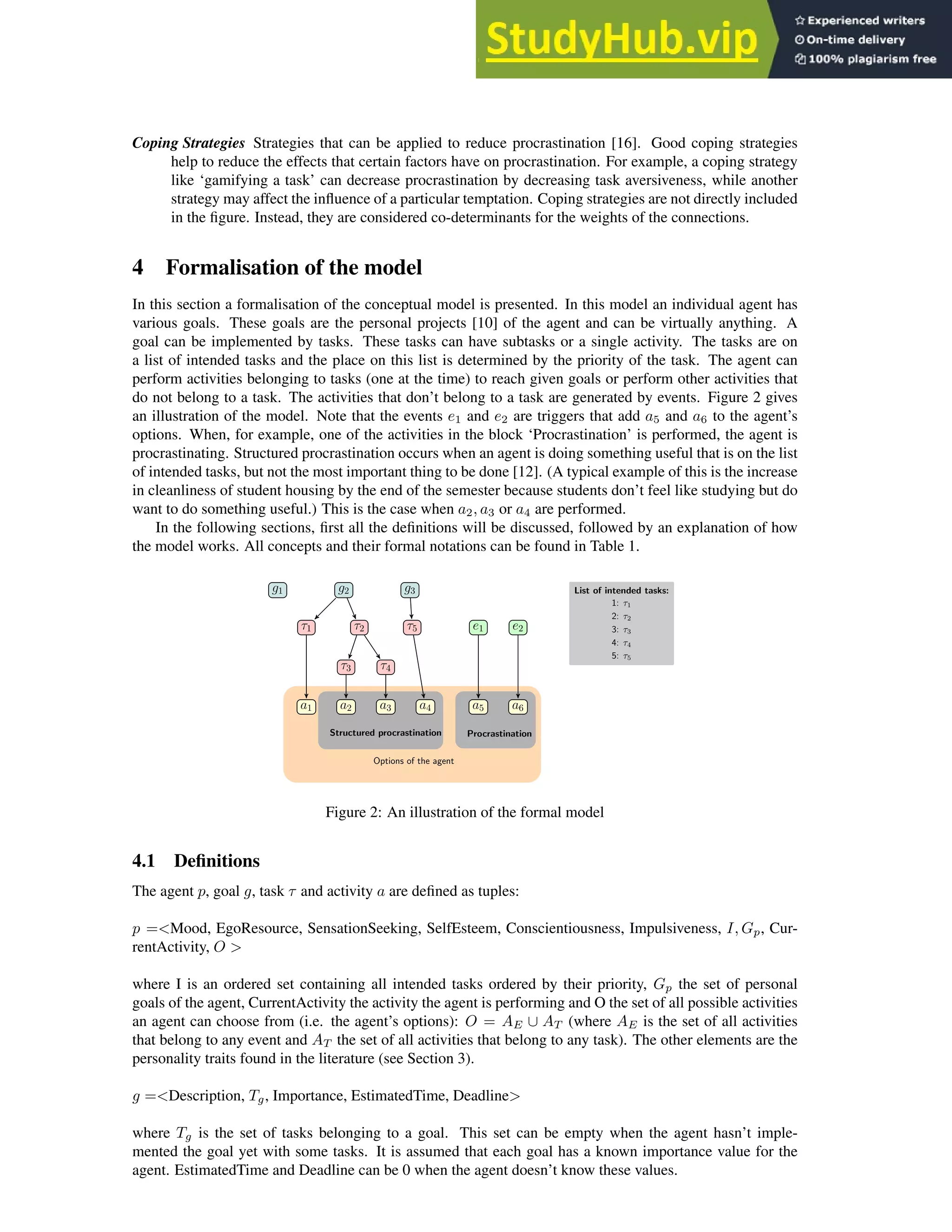 A Formal Model Of Procrastination | PDF