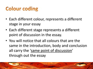 A formula for structuring and layering an essay | PPTX