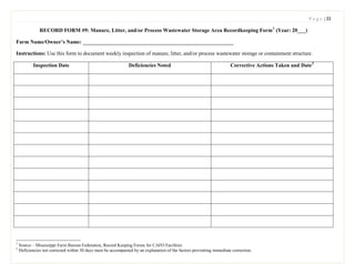 Record keeping and recordkeeping booklet final booklet | PDF ...