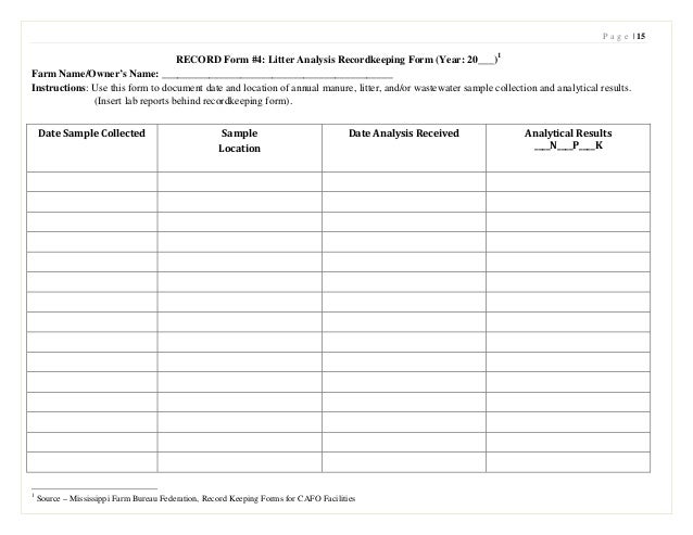 Record keeping and recordkeeping booklet final booklet