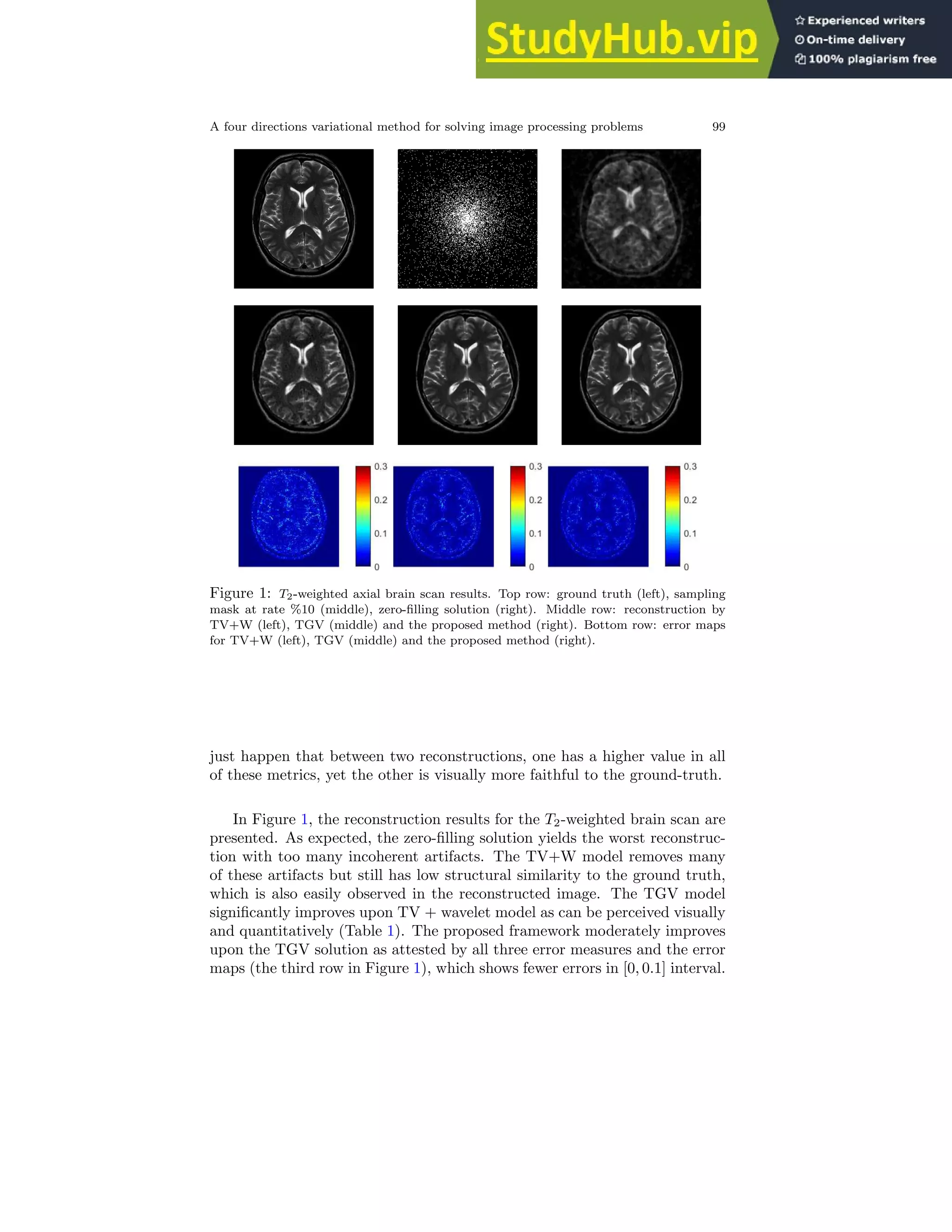 A Four Directions Variational Method For Solving Image Processing Problems | PDF