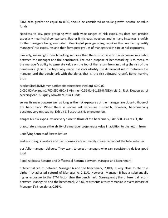 A Four Factor Performance Attribution Analysis Model For Equity Portf…