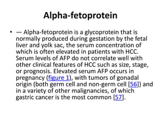 Alfa feto protein or AFP | PPTX