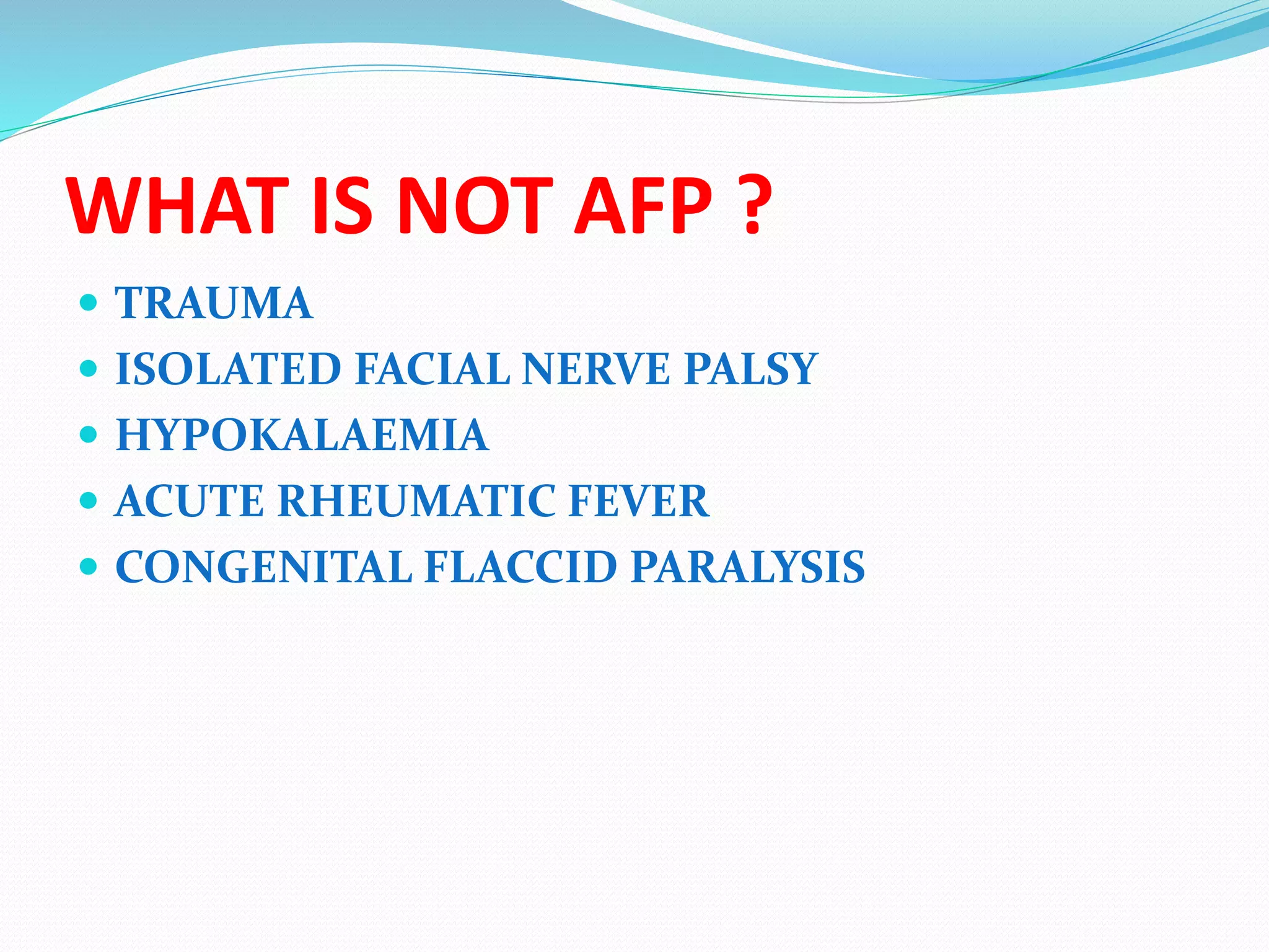 AFP Surveillance to End Polio | PPTX