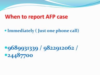 AFP Surveillance to End Polio | PPTX