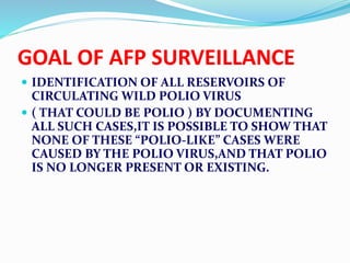 AFP Surveillance to End Polio | PPTX