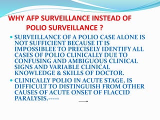AFP Surveillance to End Polio | PPTX