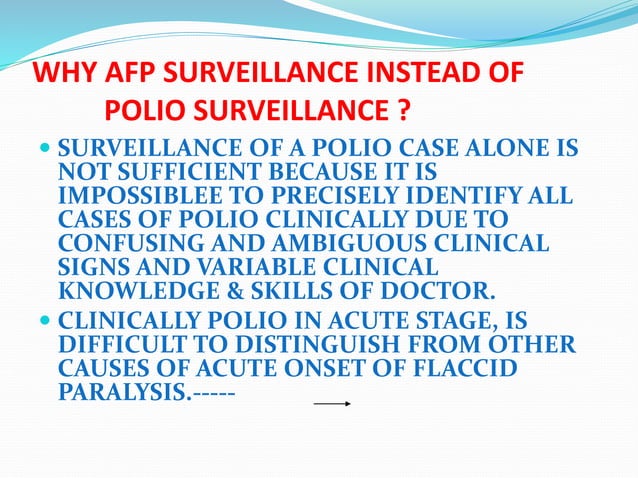 AFP Surveillance to End Polio | PPTX | Infectious Diseases | Diseases ...