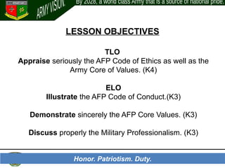 ARMED FORCES OF THE PHILPPINES-CODE-OF-ETHICS | PPTX
