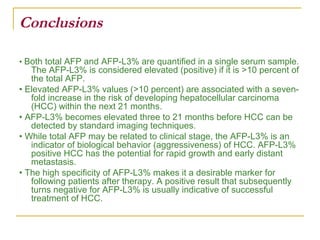 AFP-L3% : IS IT AN EARLY MARKER FOR HCC ? | PPT