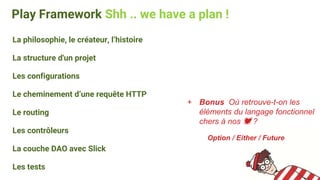 FP - Découverte de Play Framework Scala | PPT