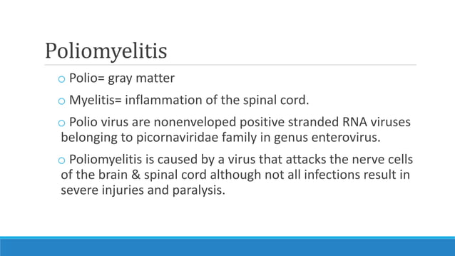 Acute Flaccid Paralysis Polio (Poliomyelitis).pptx | Physical Therapy | Wellness