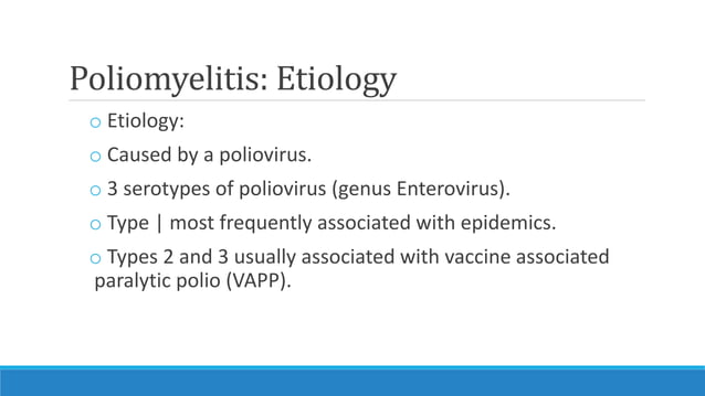 Acute Flaccid Paralysis Polio (Poliomyelitis).pptx | Physical Therapy ...
