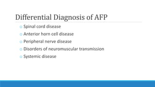 Acute Flaccid Paralysis Polio (Poliomyelitis).pptx | Physical Therapy ...