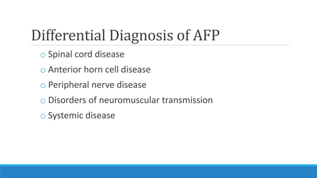 Acute Flaccid Paralysis Polio (Poliomyelitis).pptx | Physical Therapy ...