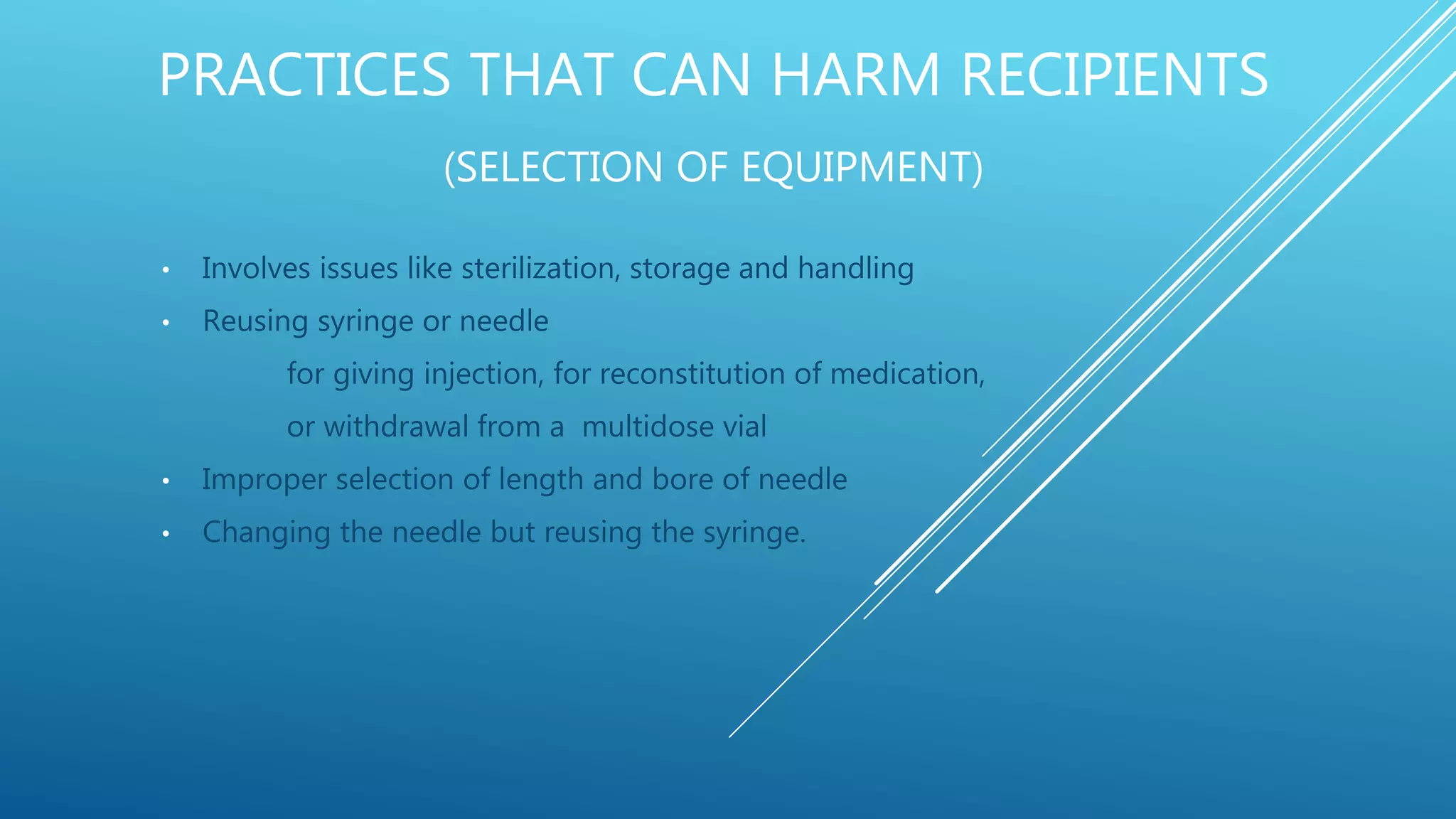 Safe Injection Practice | PPTX