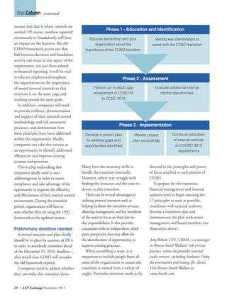 Prepare for the 2013 COSO Internal Control Framework—Start Now | PDF