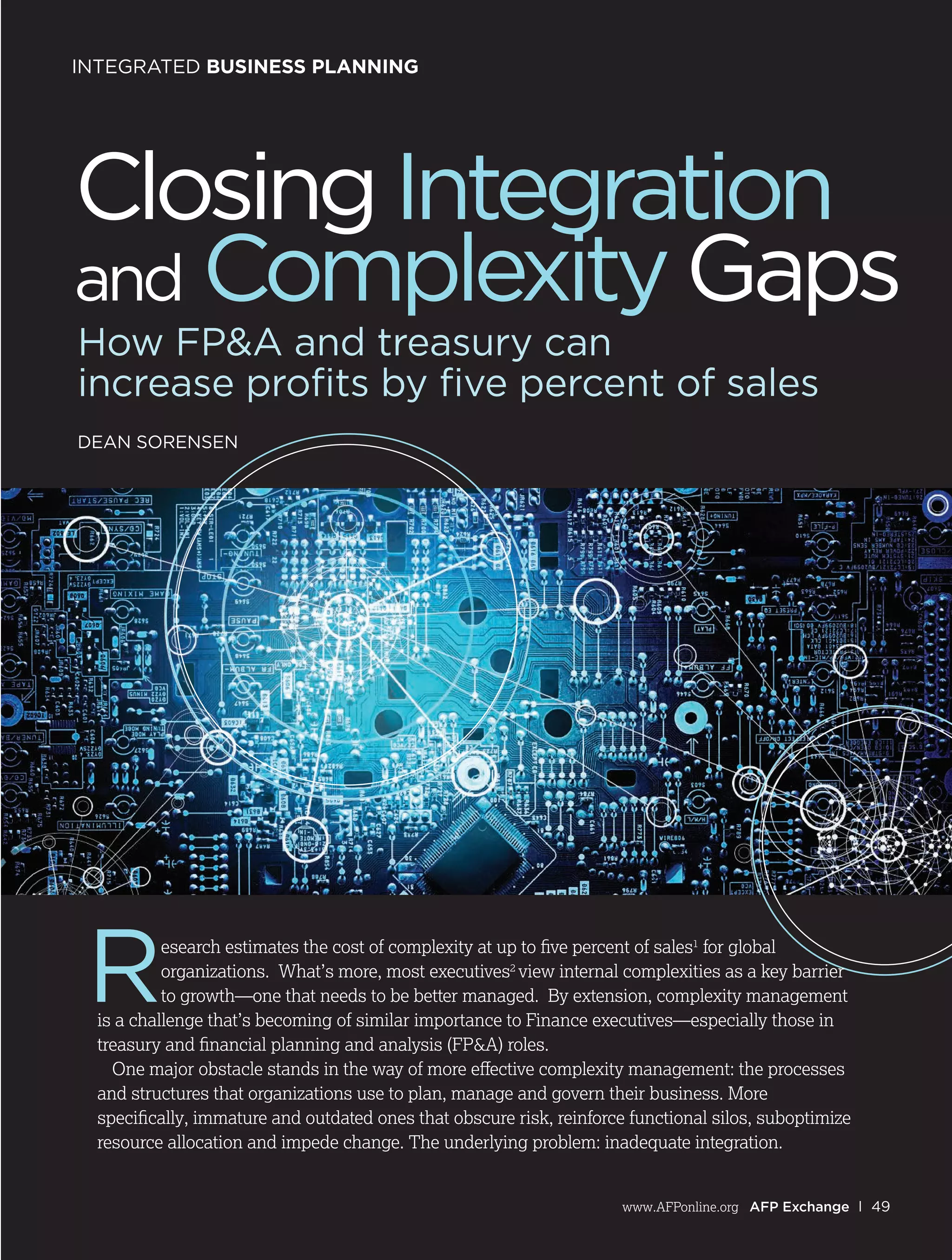 Closing Complexity and Integration Gaps | PDF | Business Accounting ...