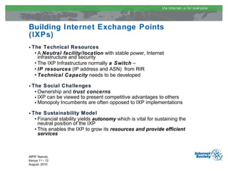 African Internet Exchange Points | PPT