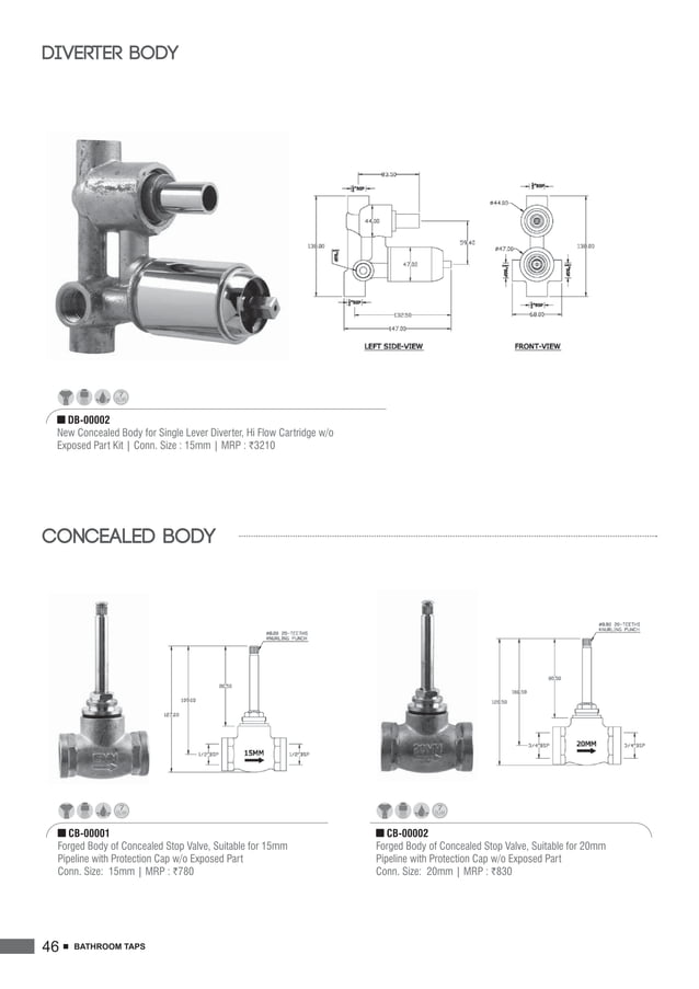 AGMECO Bath Fittings Catalog Cum Price List 2016 | PDF