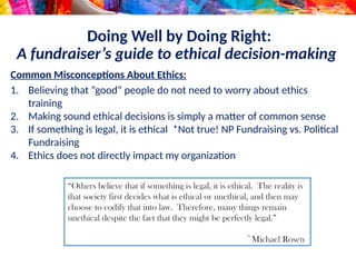 AFP Lunch Keeping Ethics At The Heart of Fundraising Doing What's Right ...