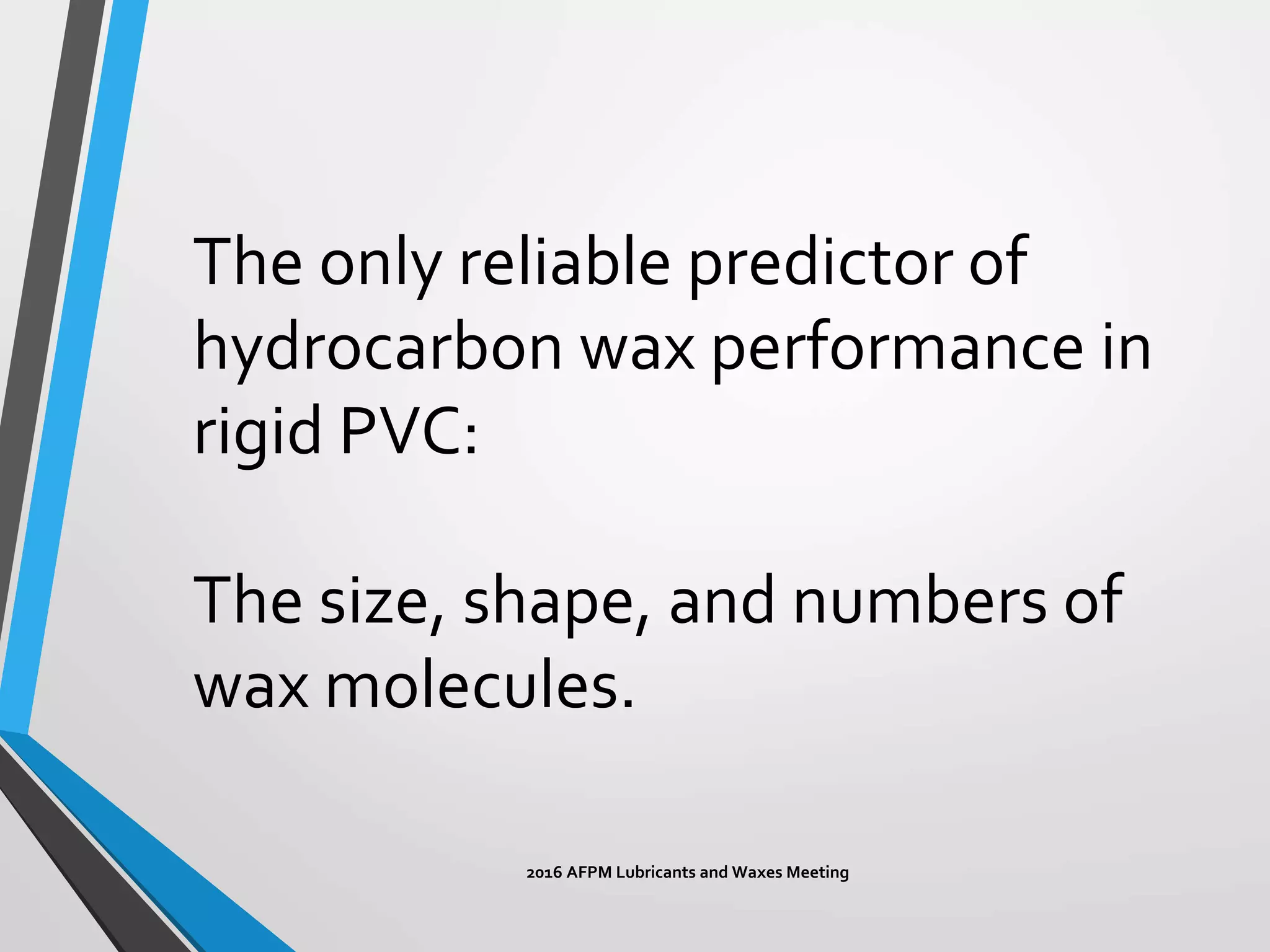 Function of Waxes in PVC Pipe Extrusion | PPTX