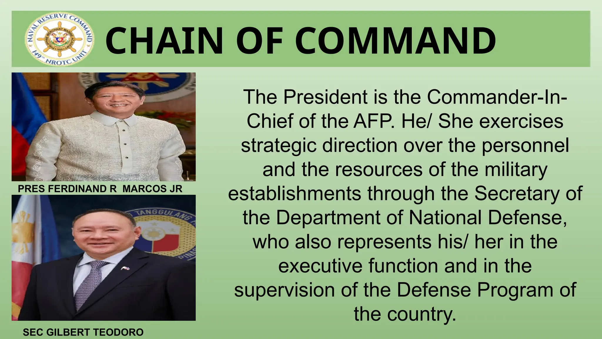 AFP ORGANIZATION CHART AND CHAIN OF COMMAND IN MILITARY.pptx