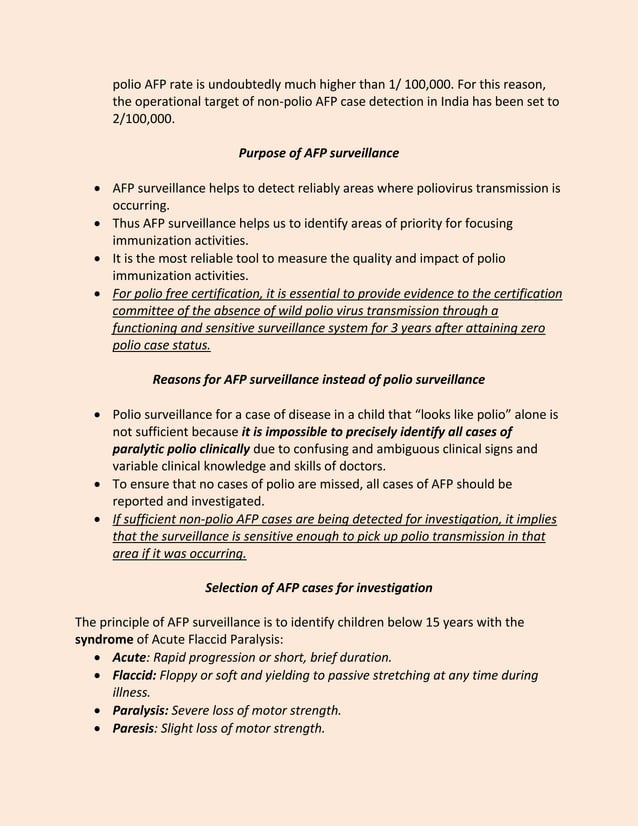 AFP Surveillance (For Undergraduates) | PDF