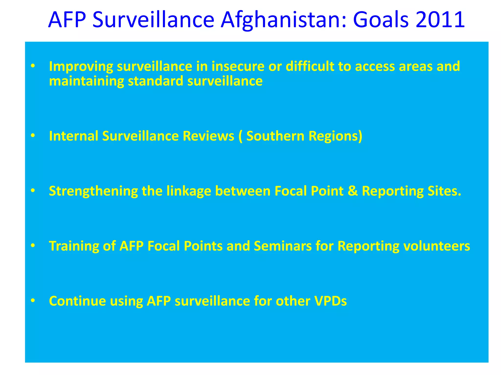 Afp surveillance Quality | PPT