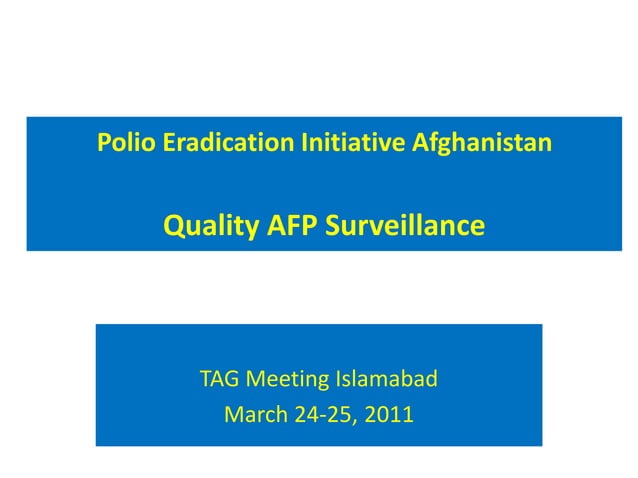 Afp surveillance Quality | PPT