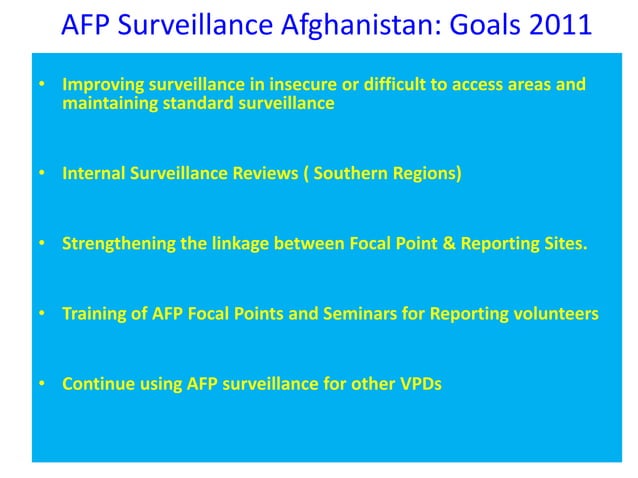 Afp surveillance Quality | PPT