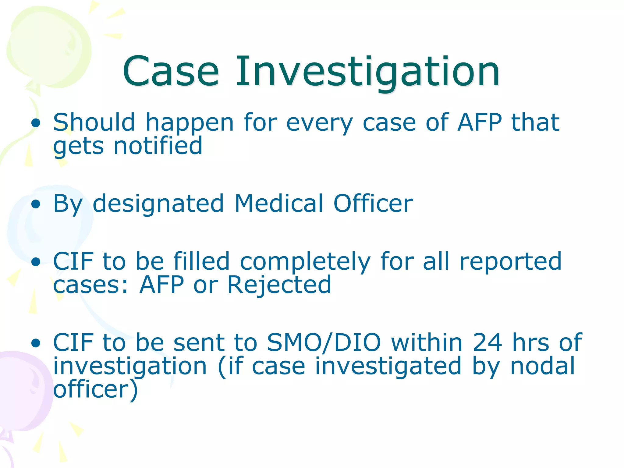 Afp surveillance WHO | PPTX