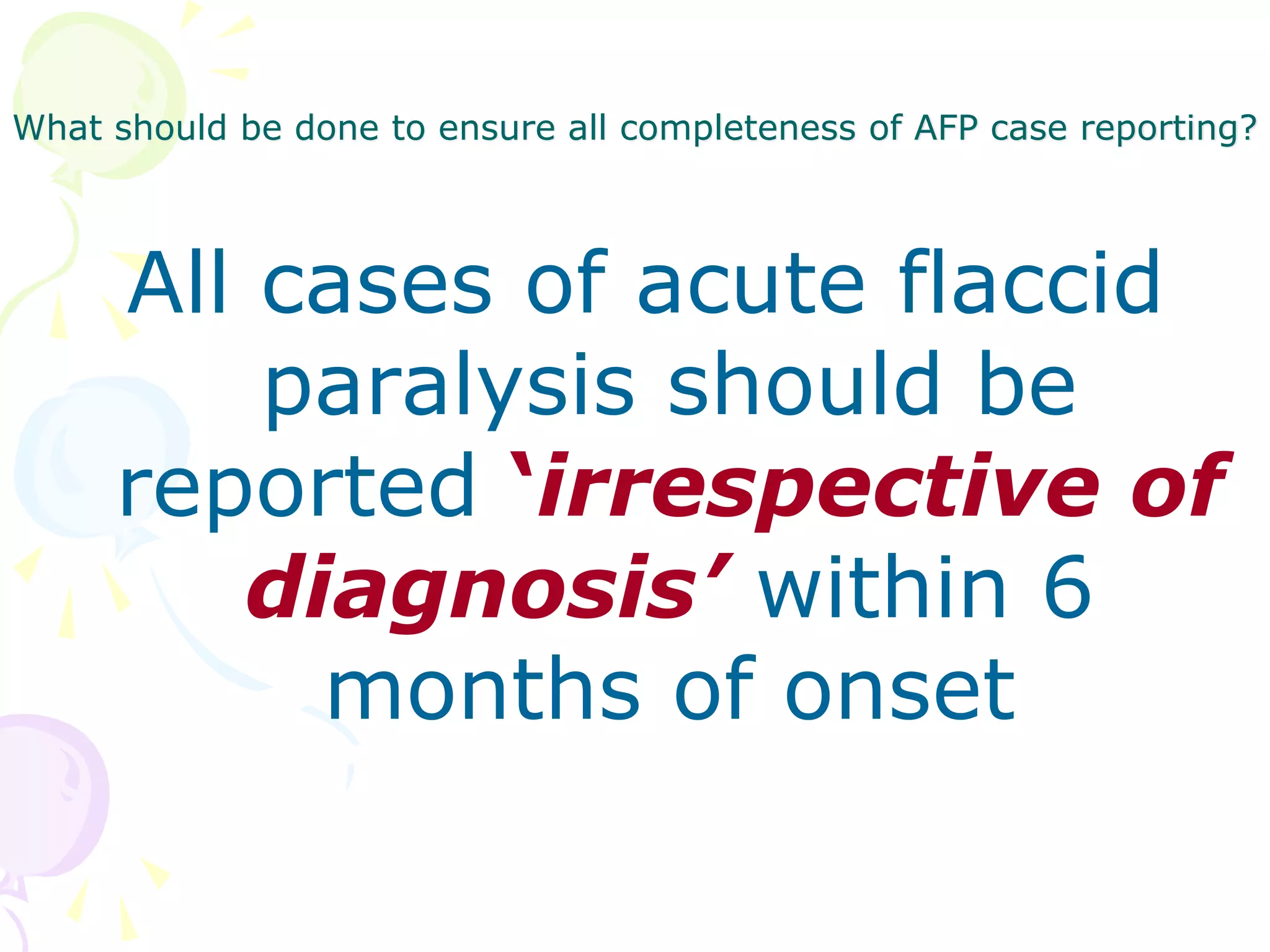 Afp surveillance WHO | PPTX