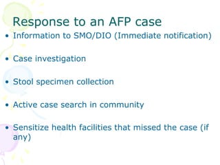 Afp surveillance WHO | PPTX