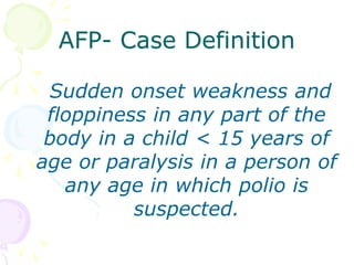 Afp surveillance WHO | PPT