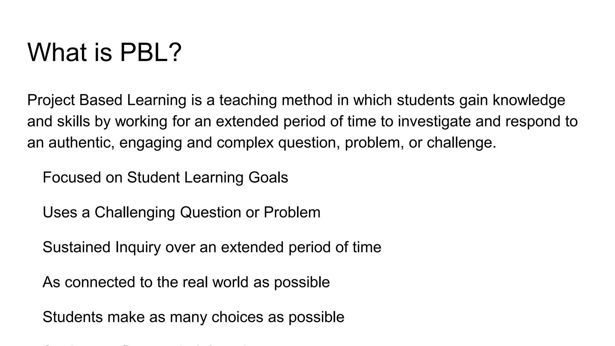 Renewable energy Project Based Learning Proposal | PPTX