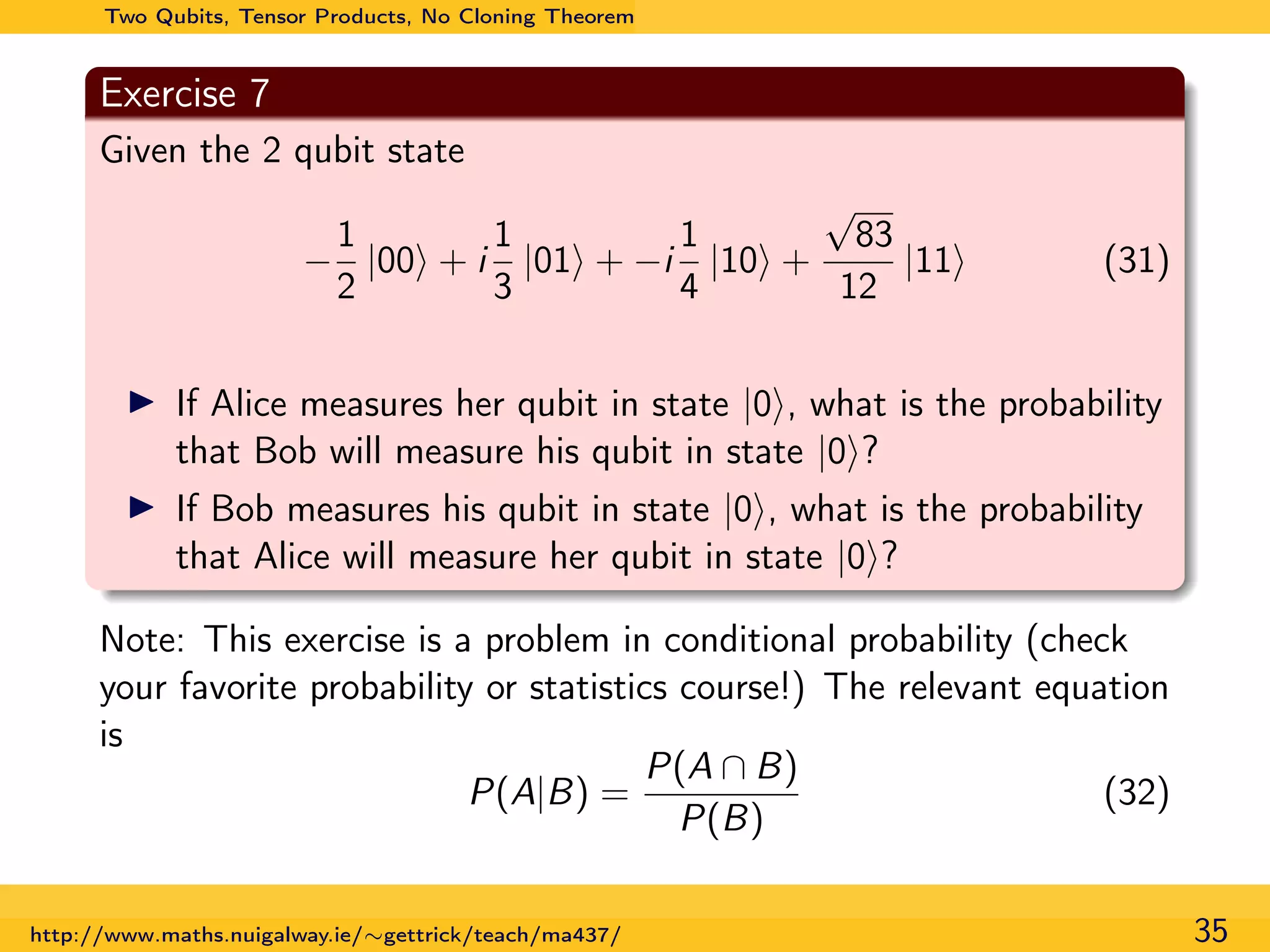 Algebraic foundations of quantum computing | PPT