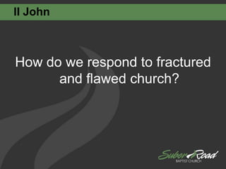 A Fractured Church | PPTX