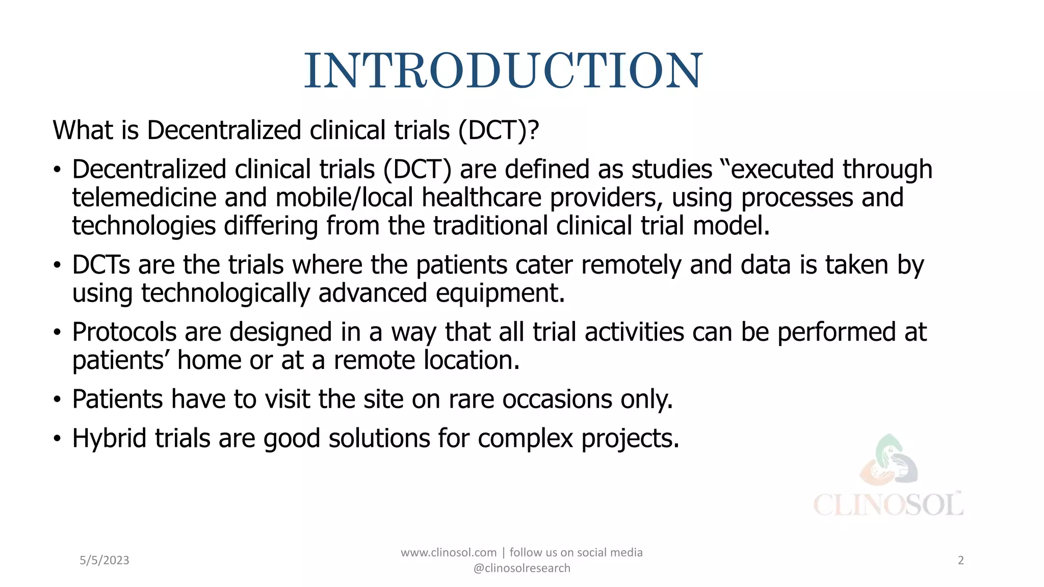 Decentralized Monitoring in Clinical Trials | PPTX