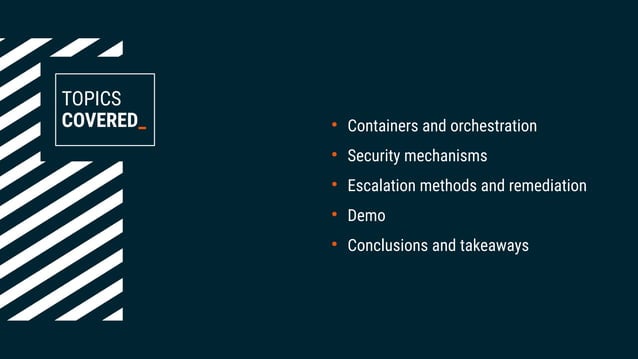 Who is afraid of privileged containers ? | PPT