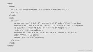 A look into A-Frame | PPT